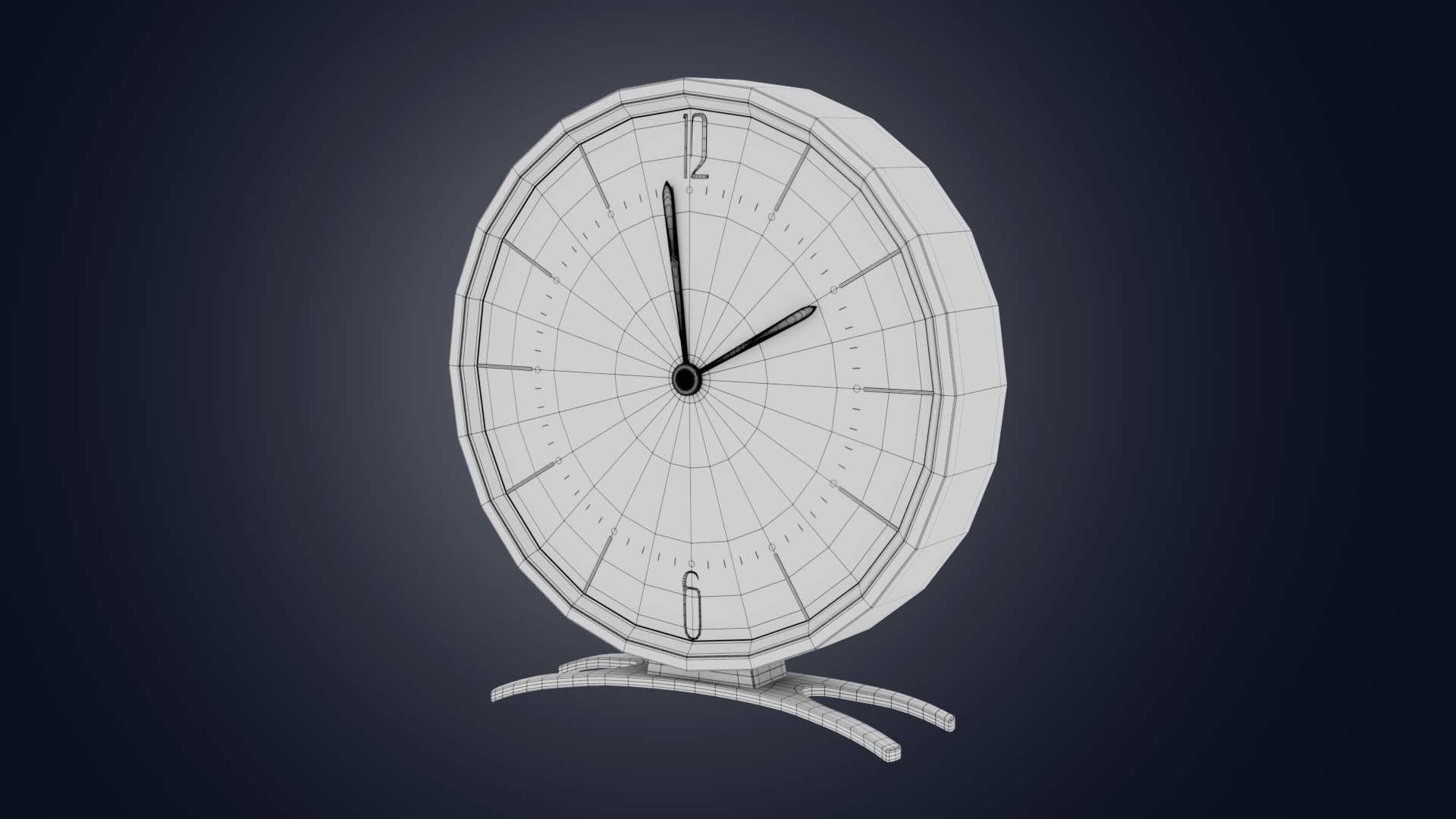 Vintage Table Clock 3D model - TurboSquid 2081203