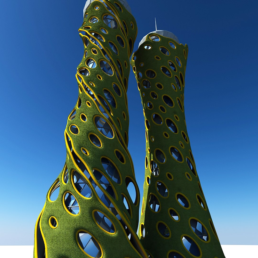 Sustainable Building 3d Obj