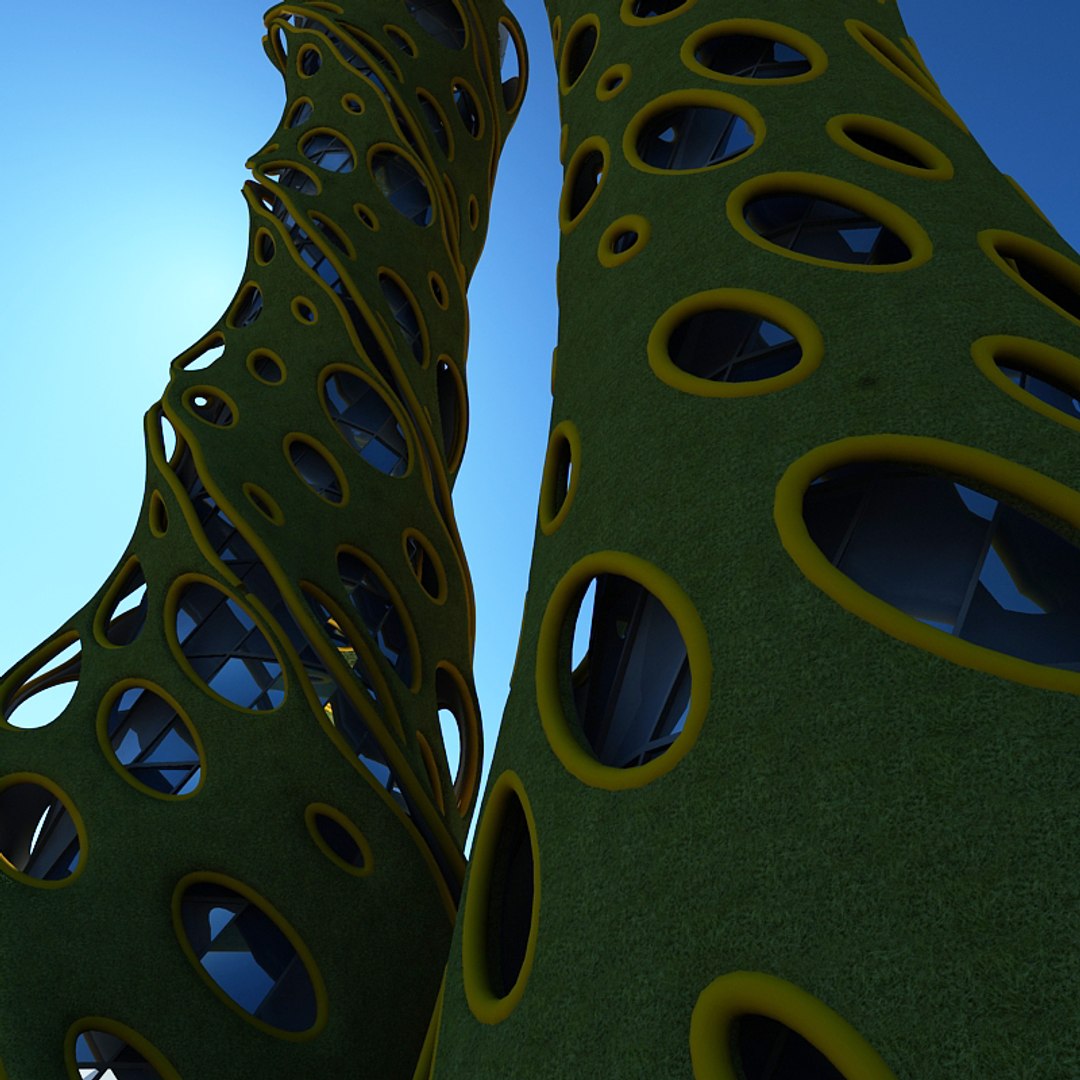 Sustainable Building 3d Obj