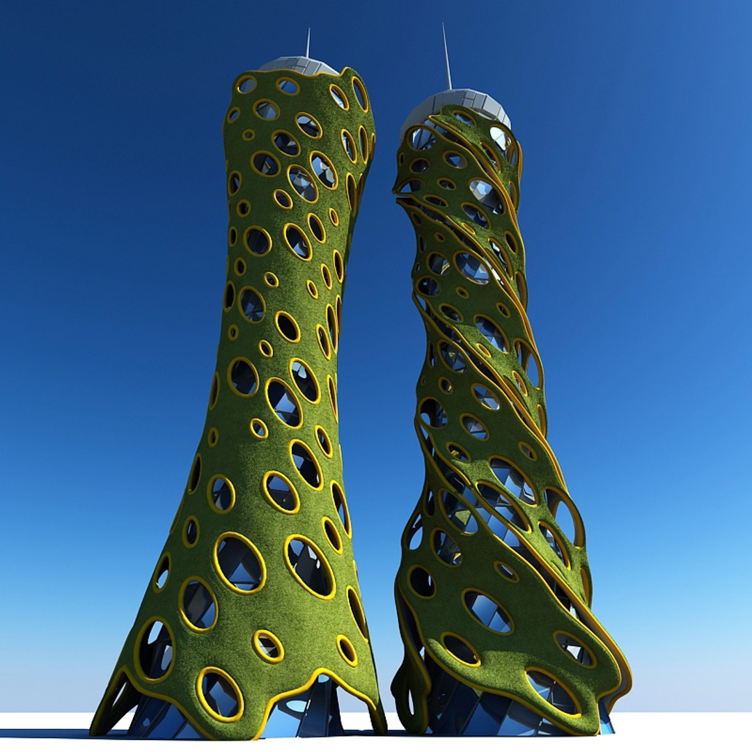 Sustainable Building 3d Obj