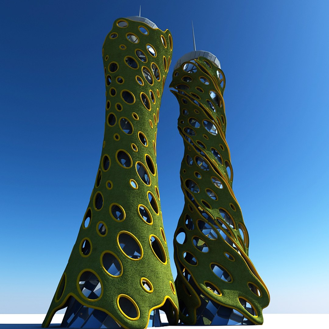 Sustainable Building 3d Obj