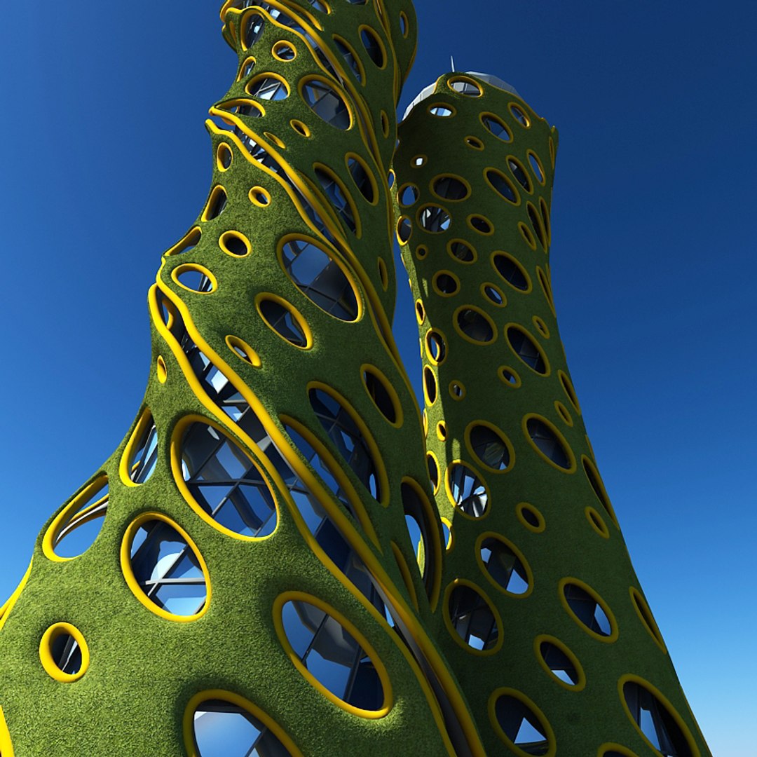 Sustainable Building 3d Obj