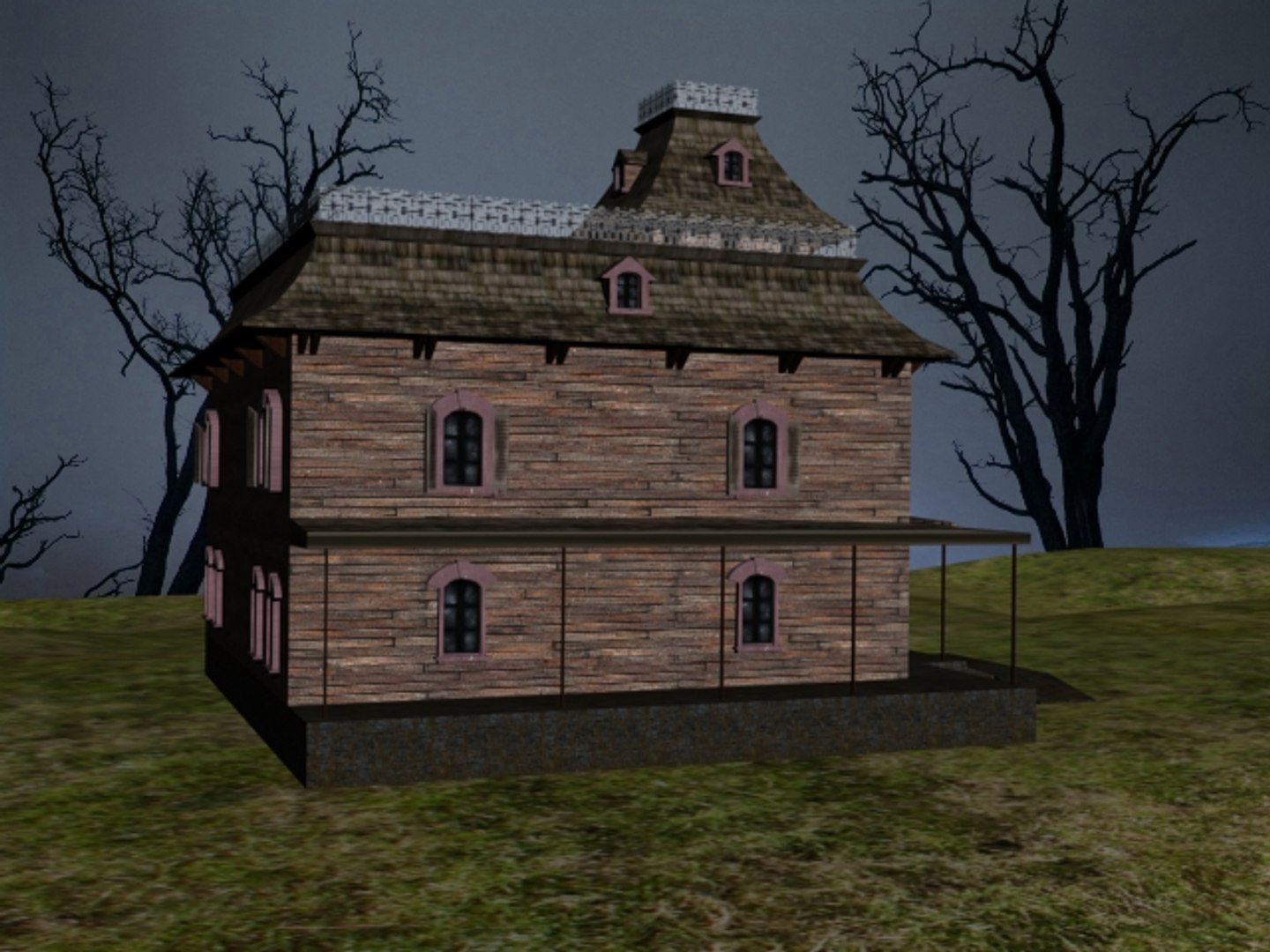 phantom haunted house 3d max