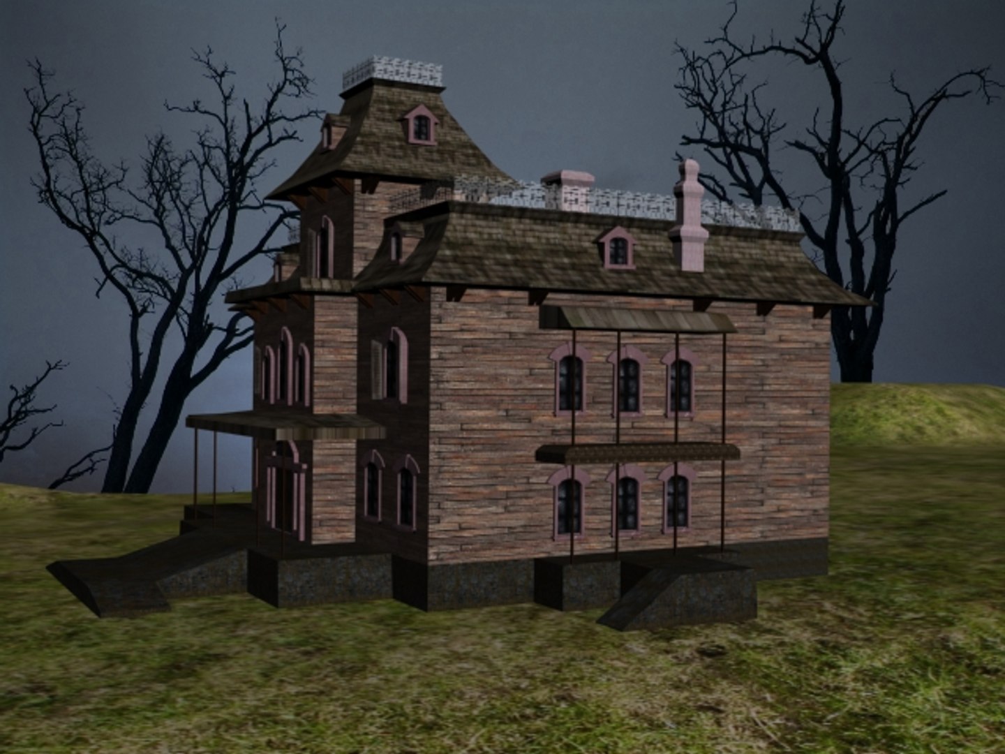phantom haunted house 3d max