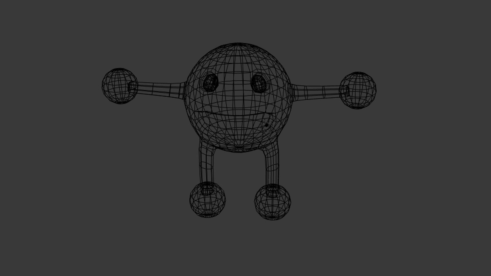 sphere steel character 3d 3ds