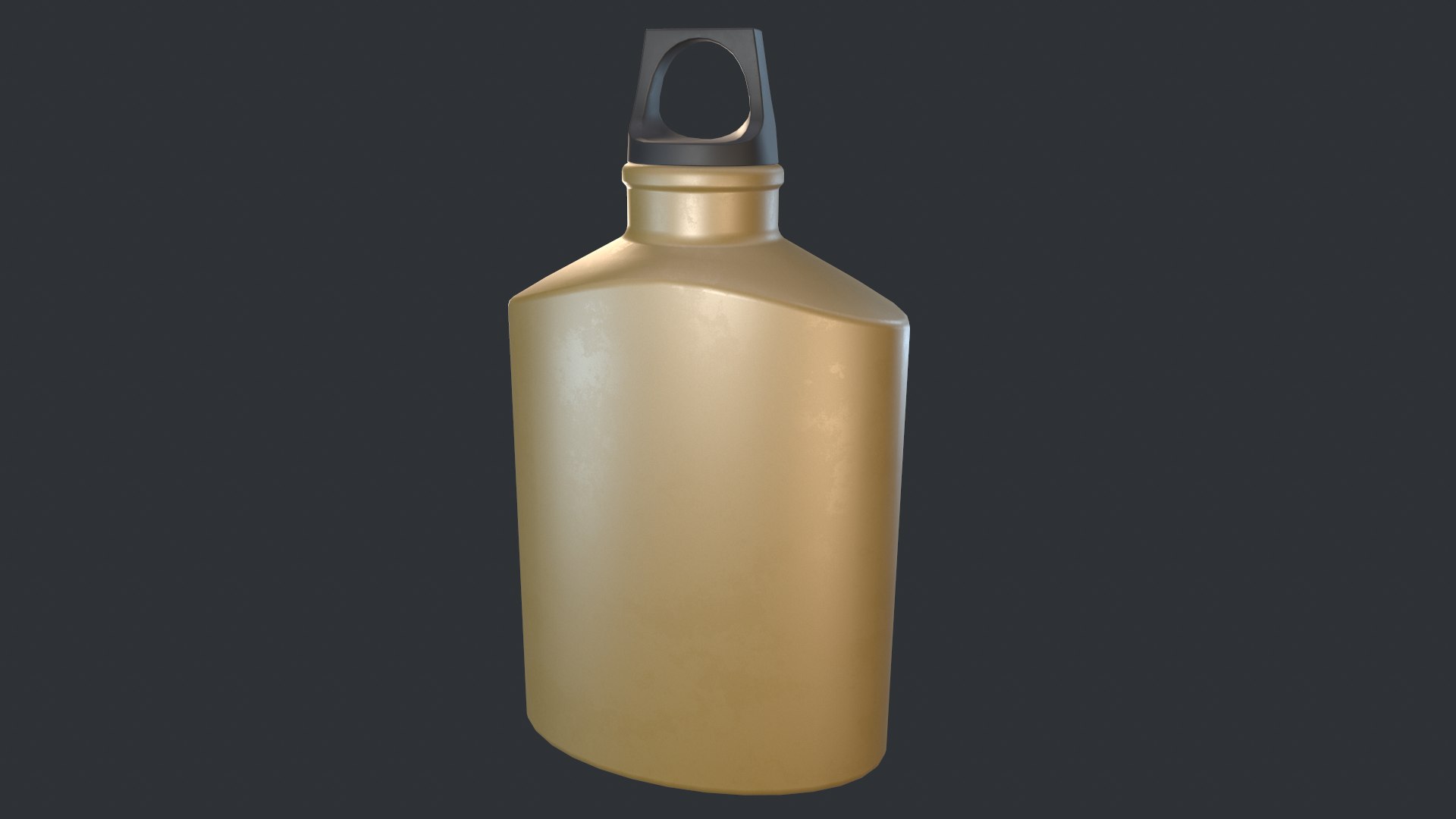 Flask Canister Brown 3D Model - TurboSquid 2327833