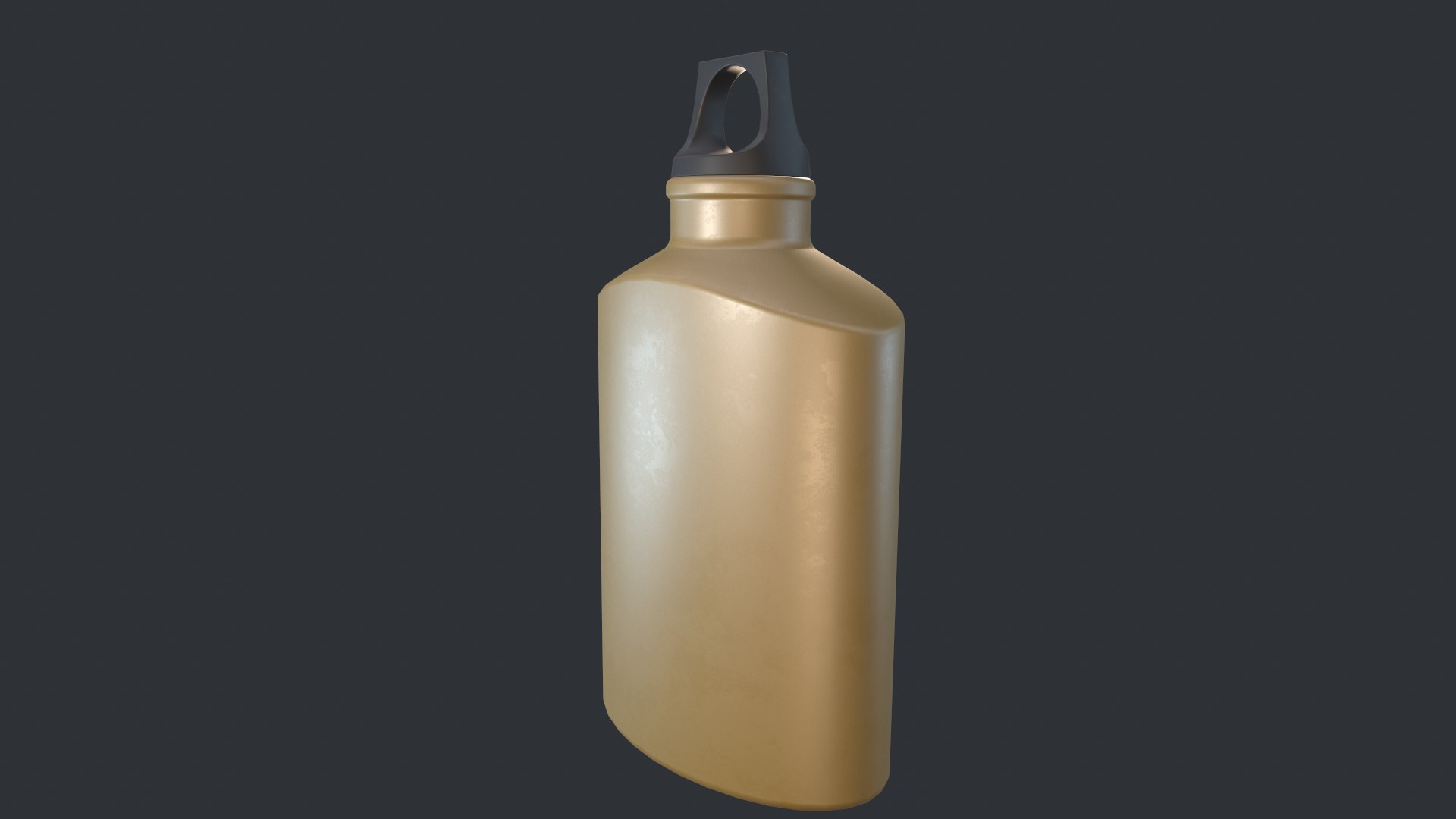 Flask Canister Brown 3D Model - TurboSquid 2327833