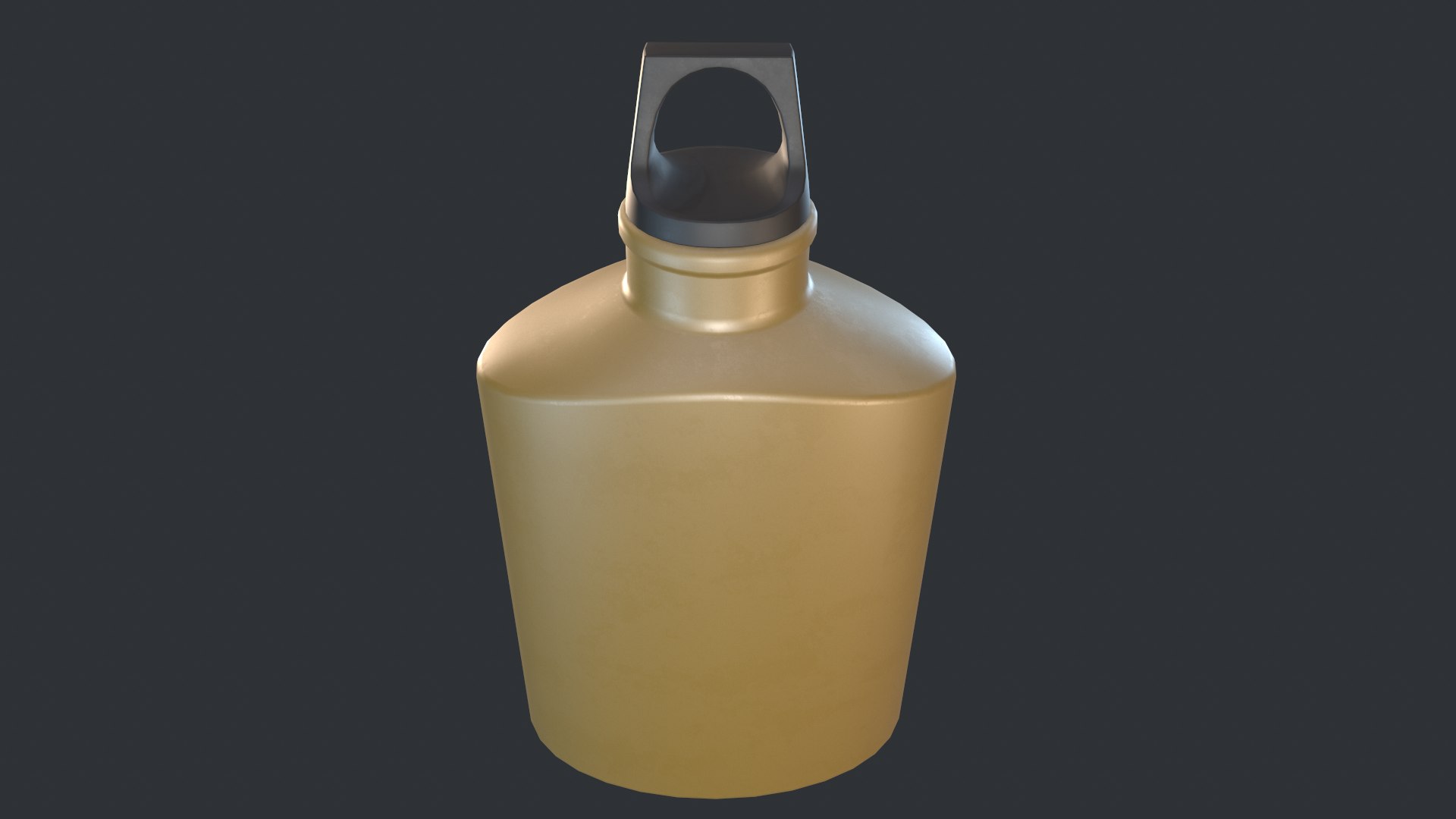 Flask Canister Brown 3D Model - TurboSquid 2327833