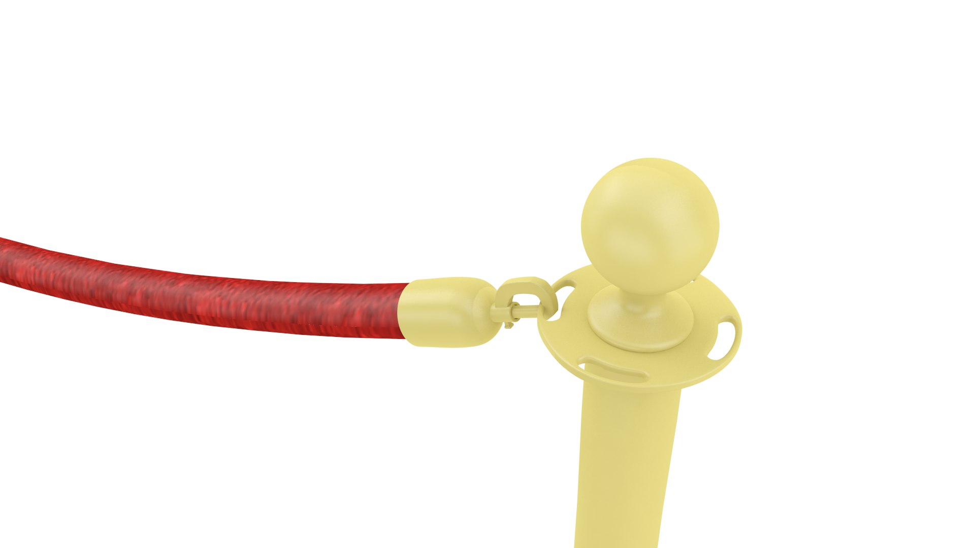 Velvet Rope Barrier 3D Model - TurboSquid 1459653