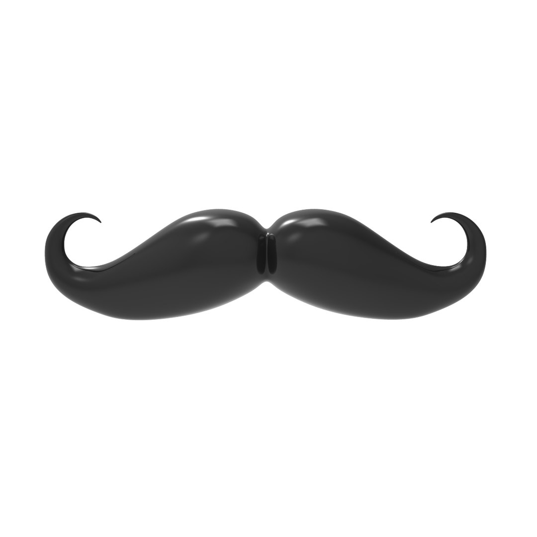 3d Model Mustache Print