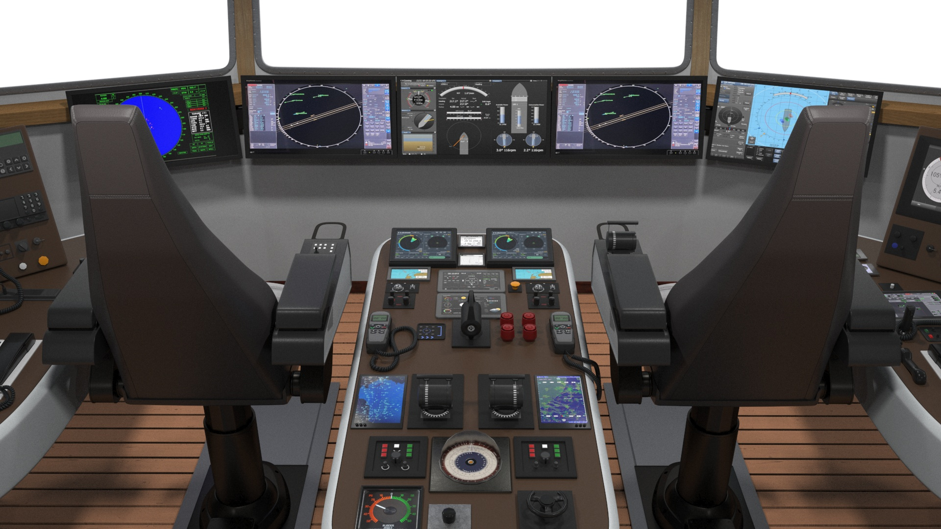 3D Ship Bridge Control Room - TurboSquid 2230669