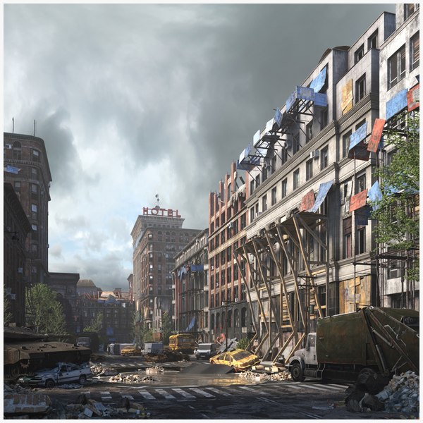 Destroyed Building Blender Models for Download | TurboSquid