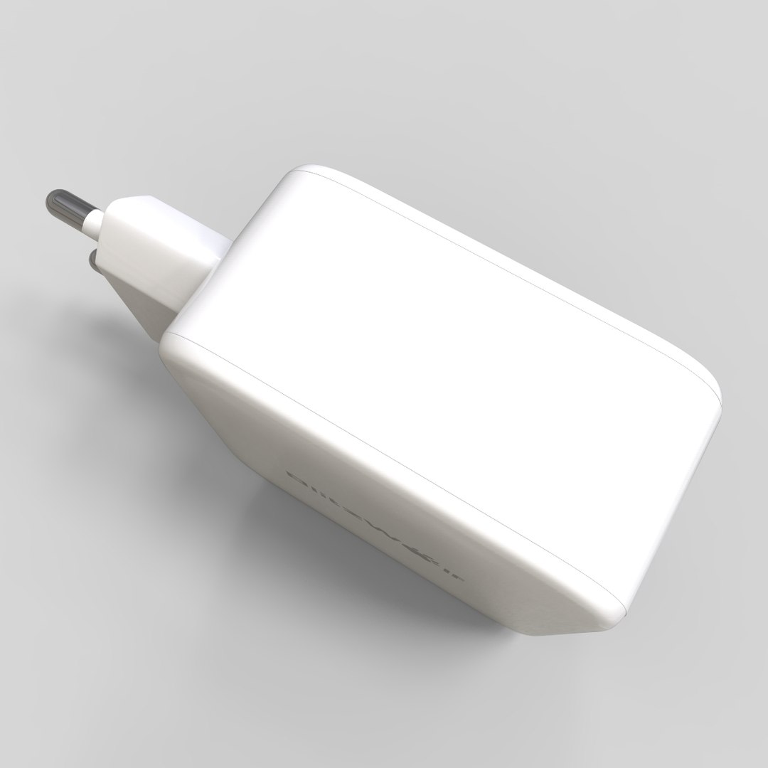 3d Model Outlet Usb Charger
