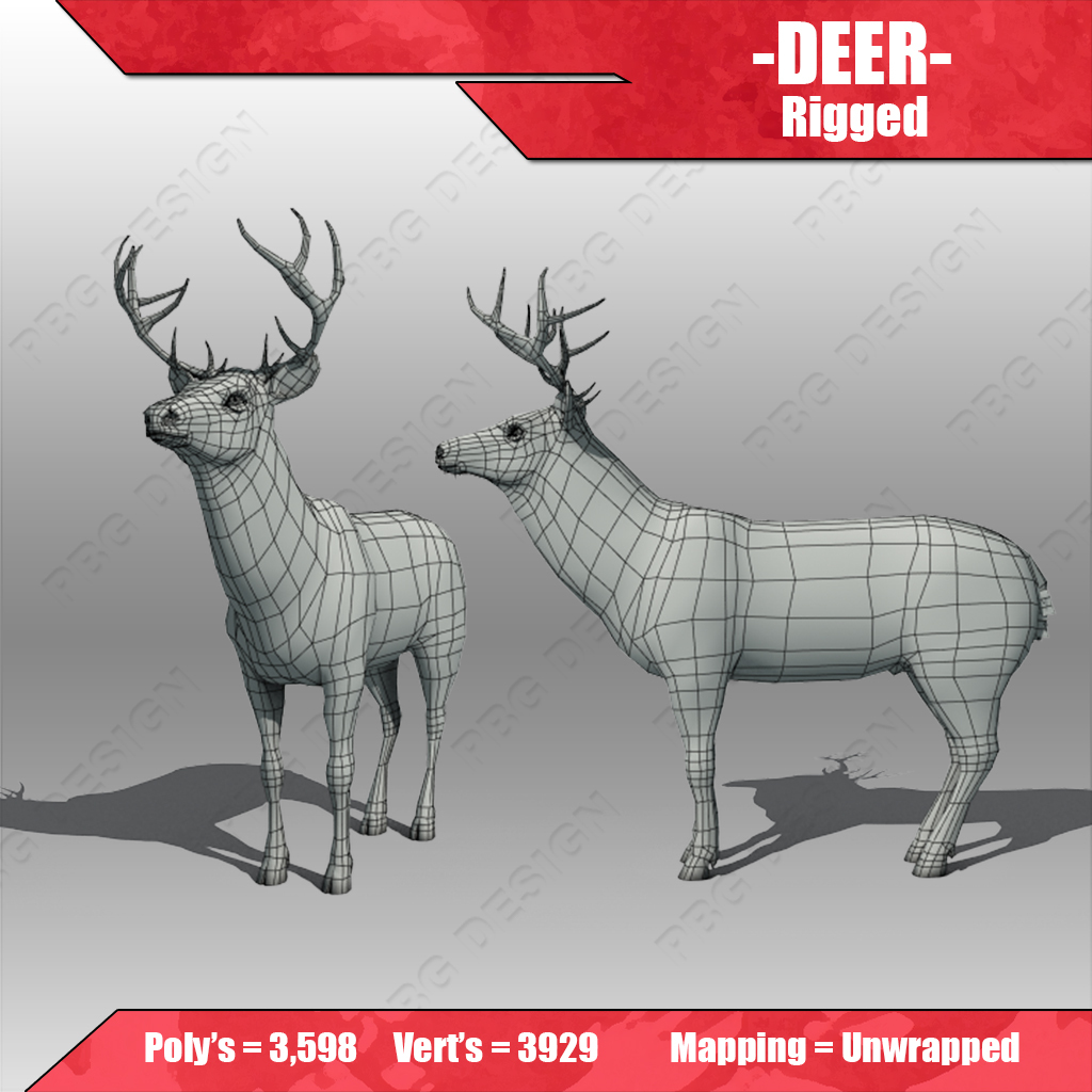 deer 3d 3ds