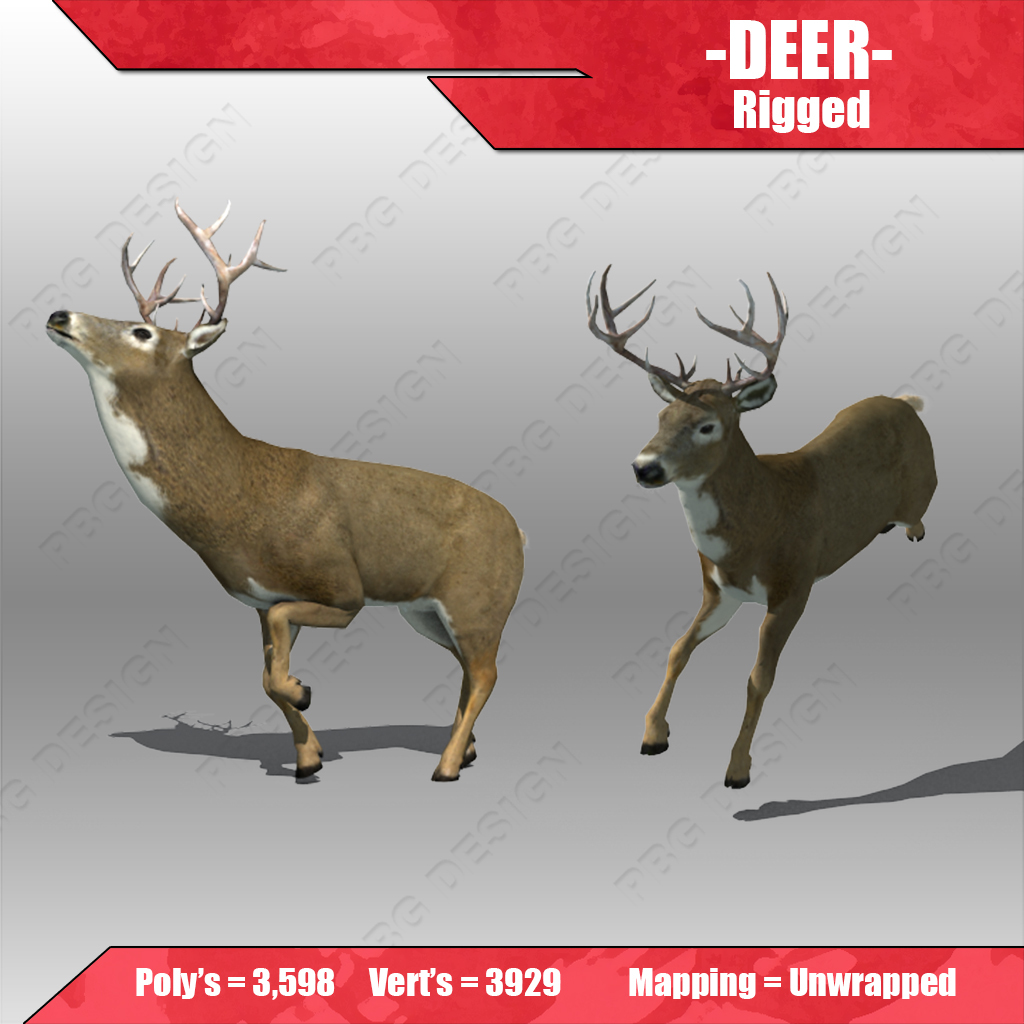 deer 3d 3ds