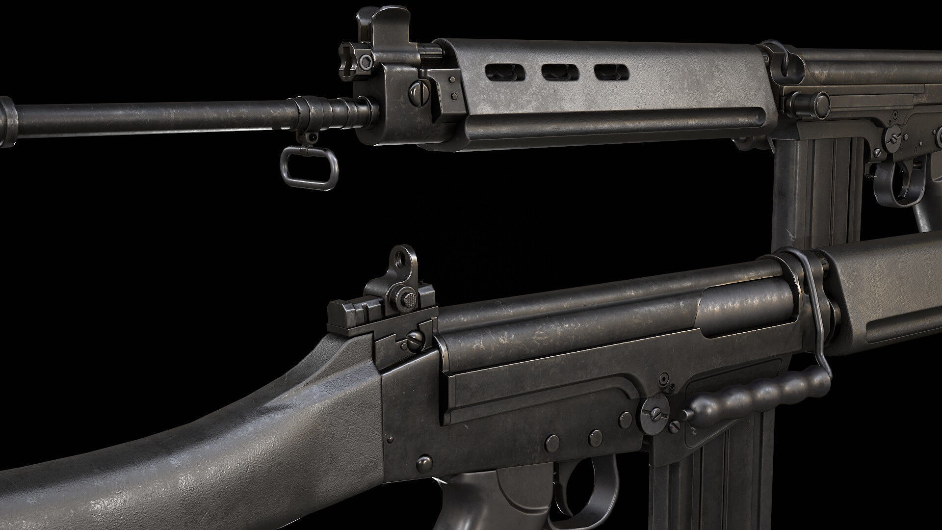 3D FN FAL AAA Game Ready PBR Low-poly 3D Model Model - TurboSquid 2003972