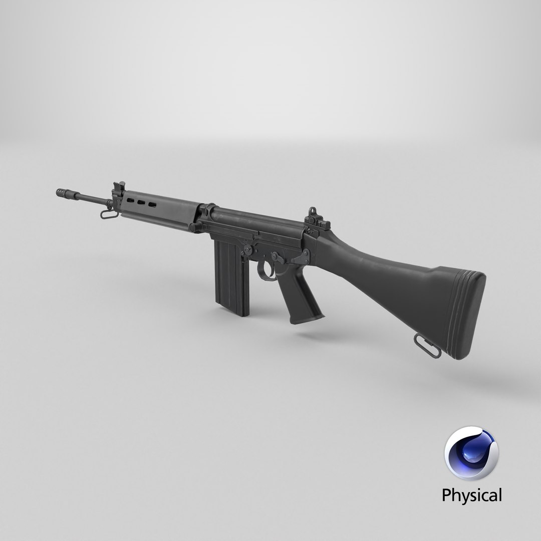 3D FN FAL AAA Game Ready PBR Low-poly 3D Model Model - TurboSquid 2003972