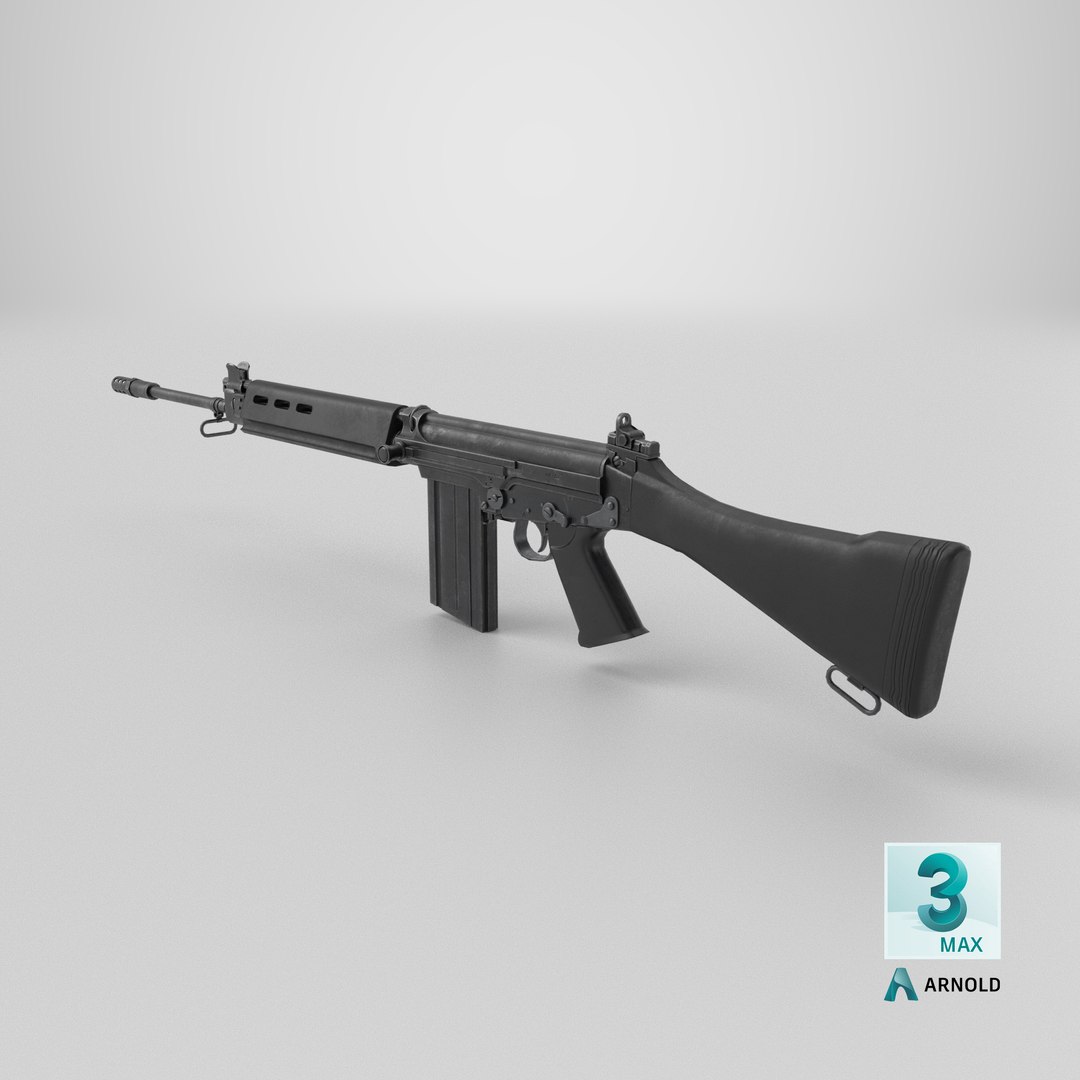 3D FN FAL AAA Game Ready PBR Low-poly 3D Model Model - TurboSquid 2003972