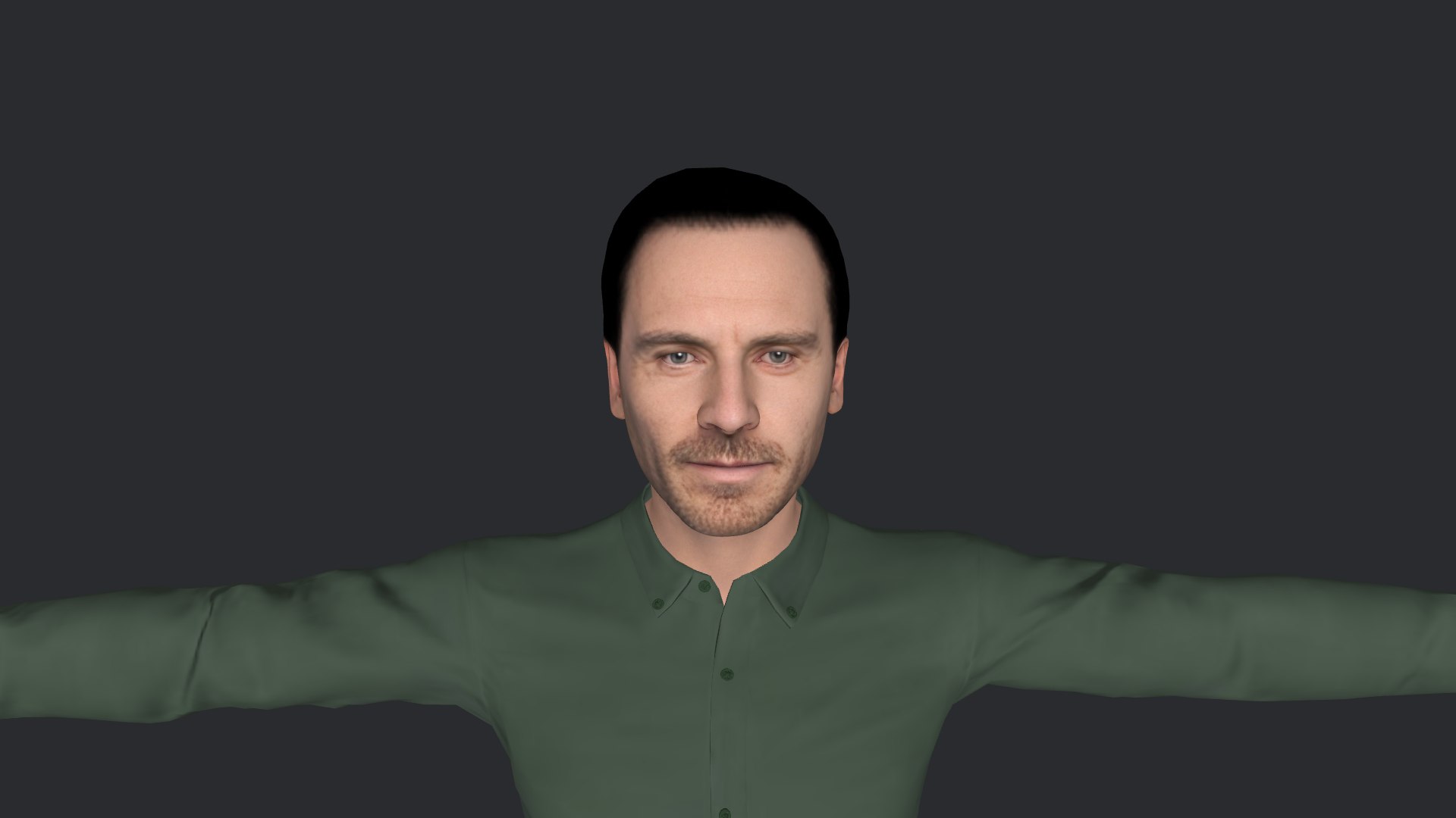 3D Michael Fassbender Hyper Realistic Full Body Fully Rigged 3D ...
