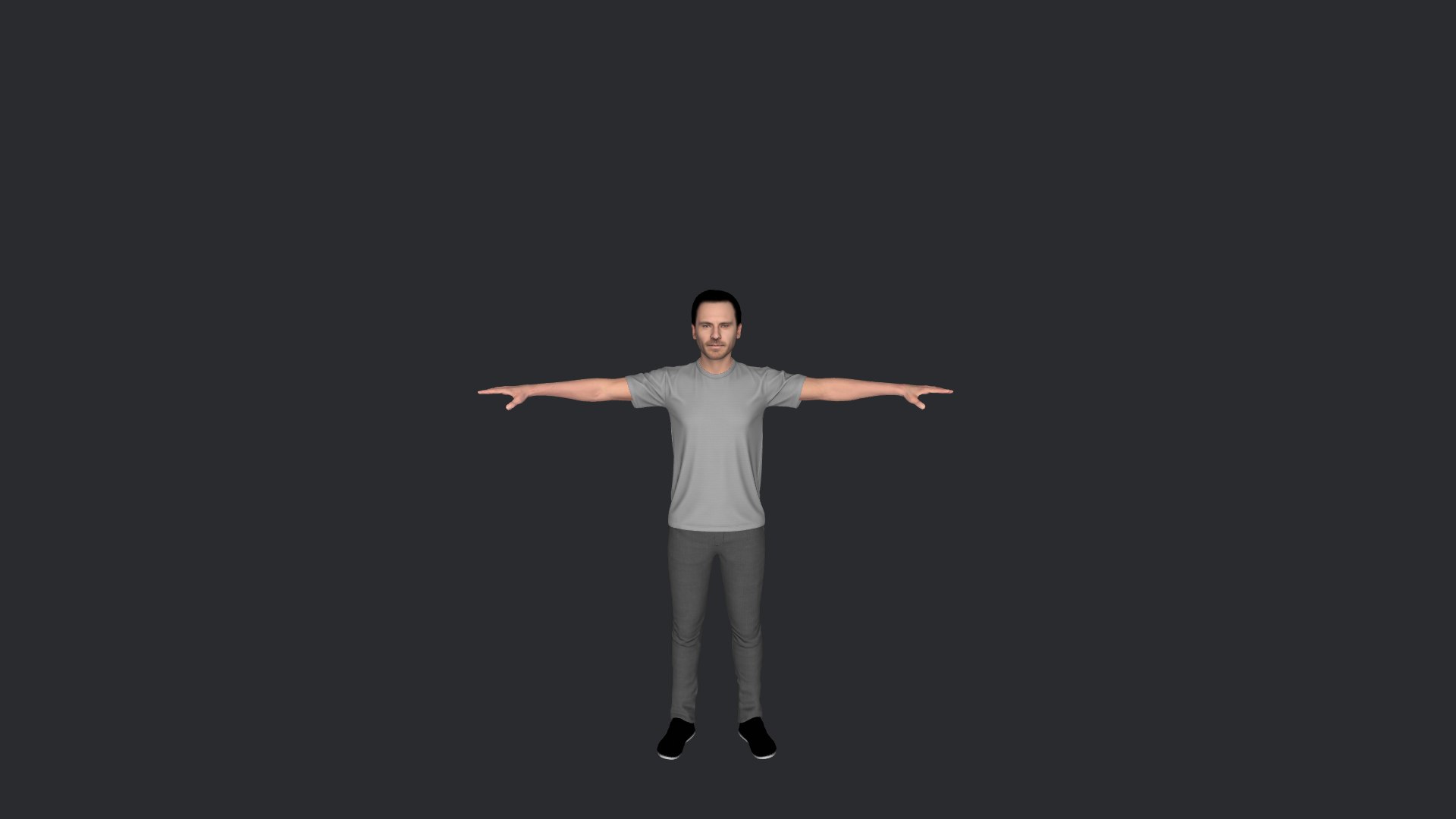 3D Michael Fassbender Hyper Realistic Full Body Fully Rigged 3D ...