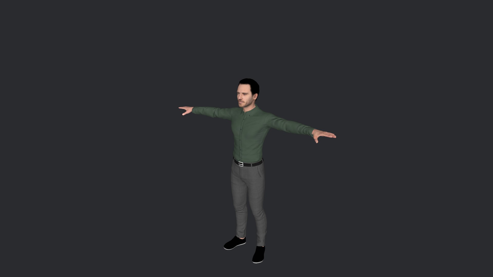 3D Michael Fassbender Hyper Realistic Full Body Fully Rigged 3D ...