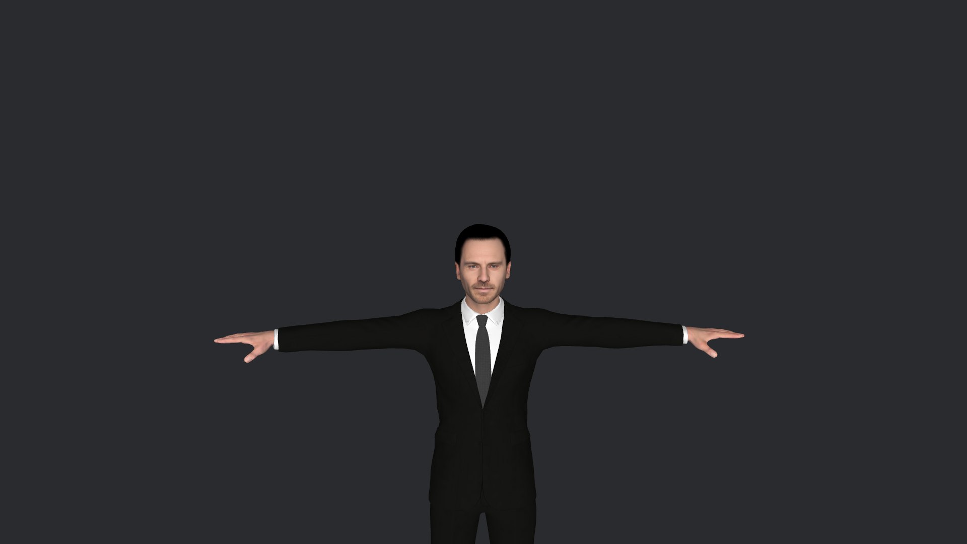 3D Michael Fassbender Hyper Realistic Full Body Fully Rigged 3D ...