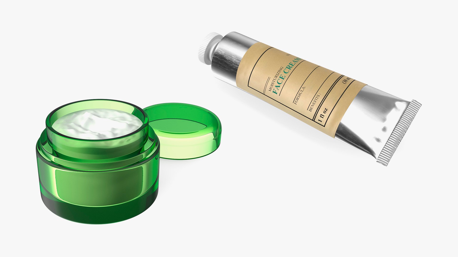 3D Face Creams Collection Model - TurboSquid 2195393
