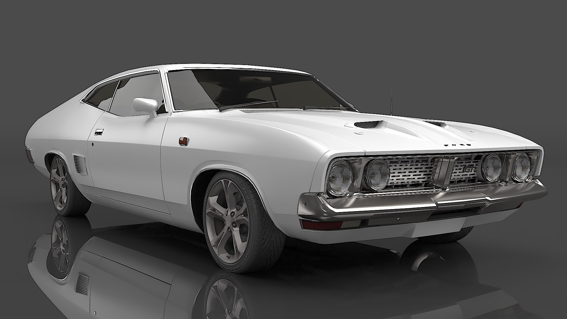 3D 1973 Ford Falcon GT Model - TurboSquid 1938005