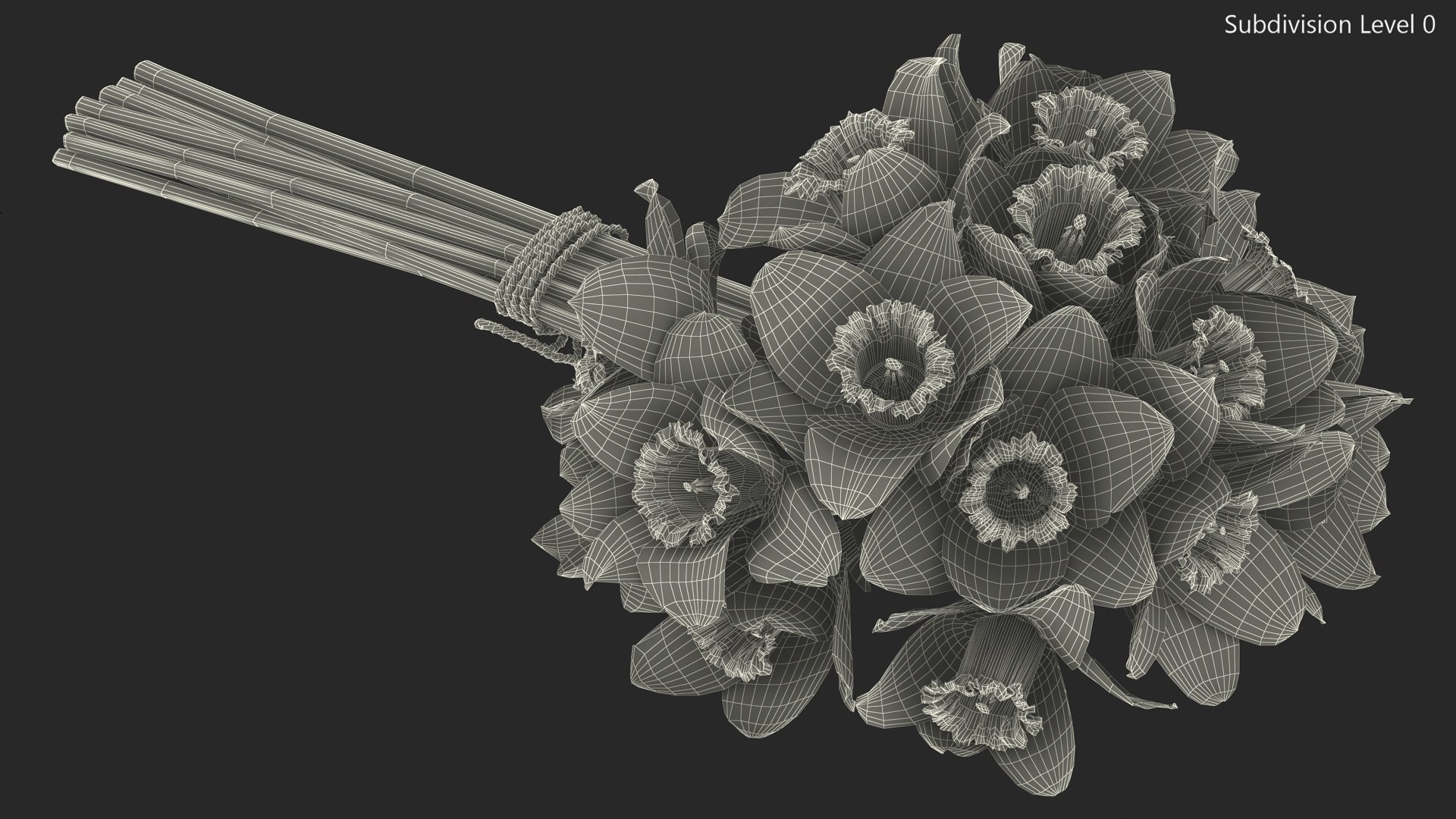 3D Daffodils Bouquet - TurboSquid 2092081