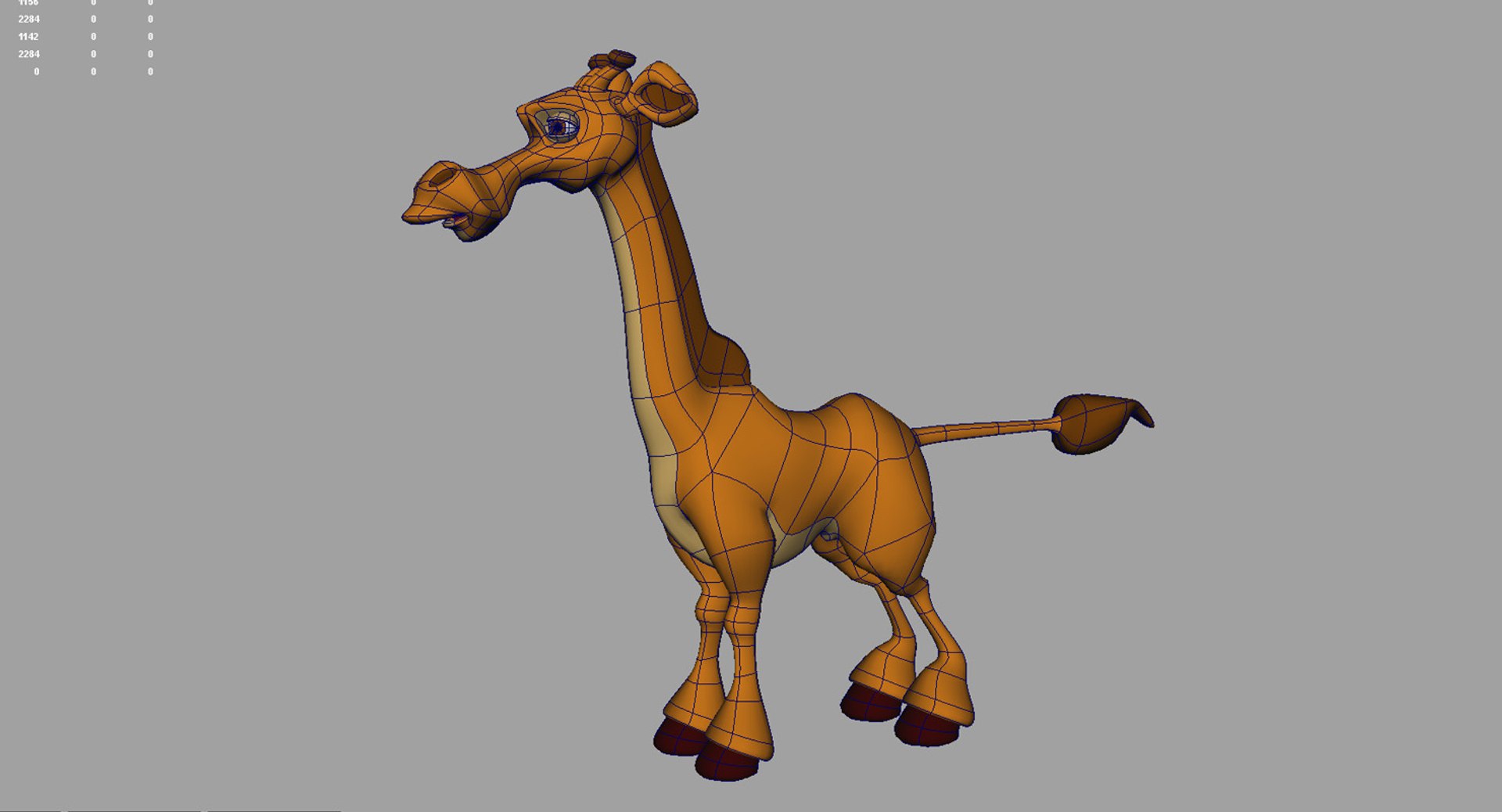 3D Giraffe Cartoon Model - TurboSquid 1531281