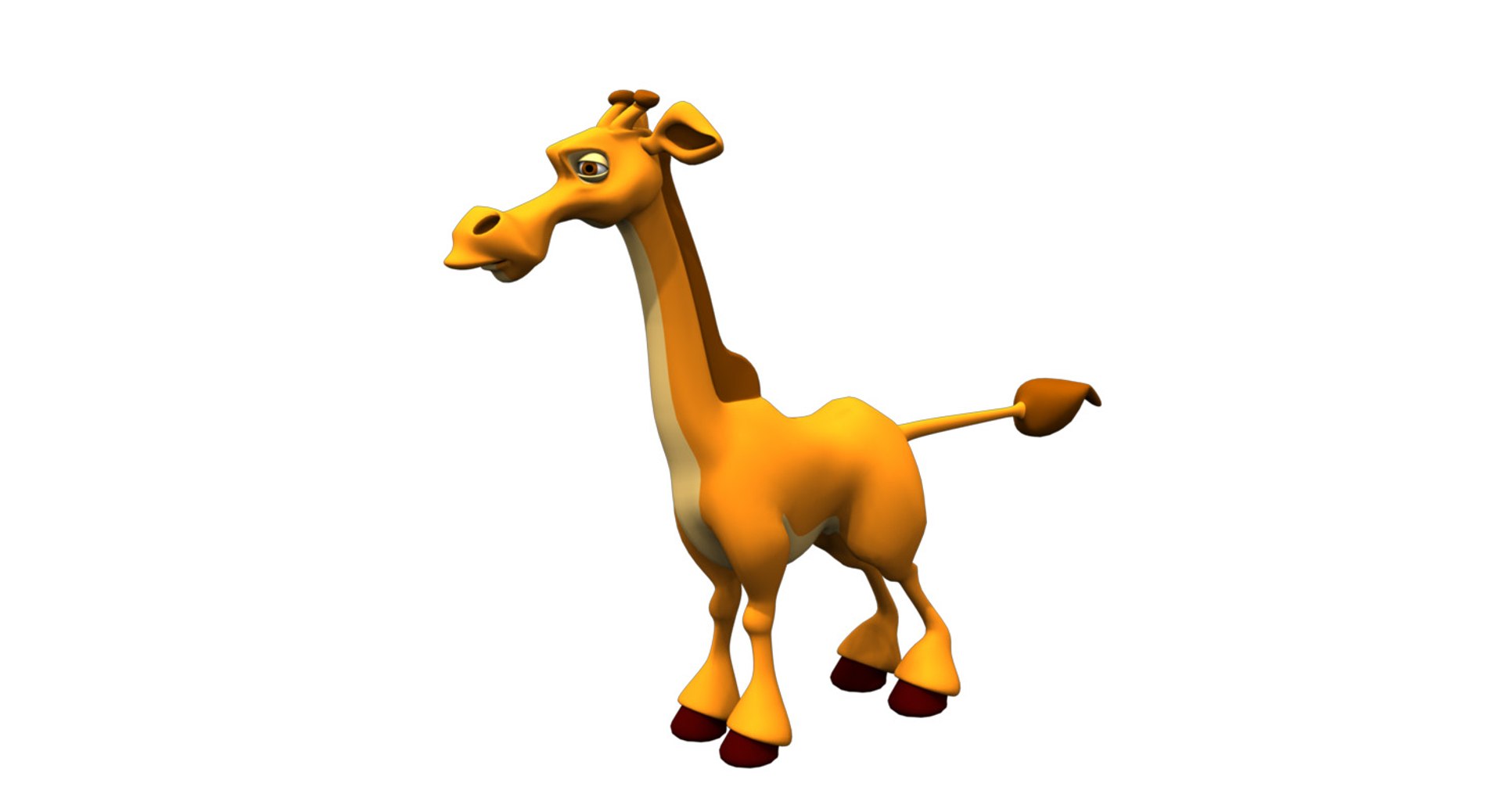 3D Giraffe Cartoon Model - TurboSquid 1531281