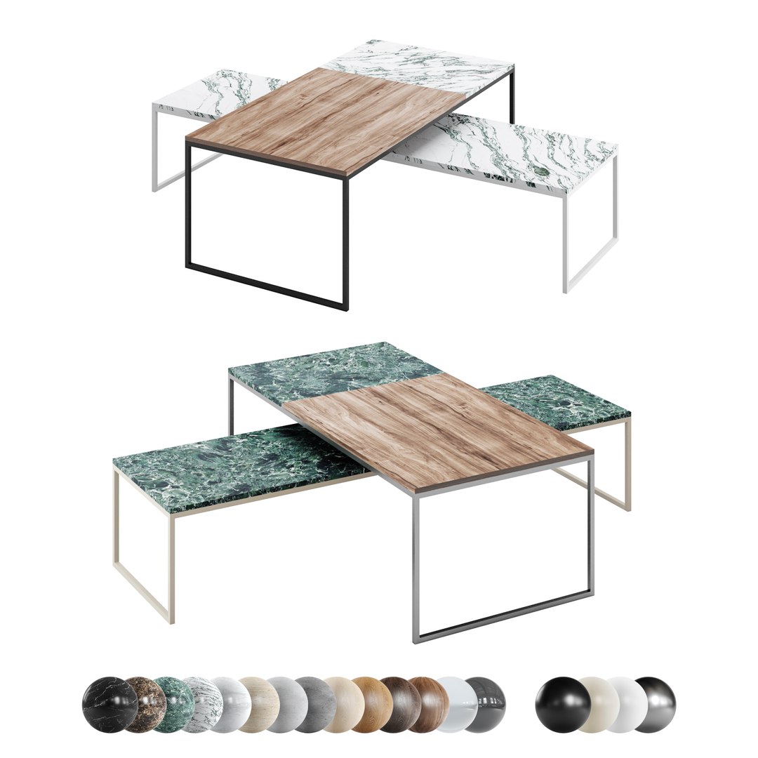 Bolia Coffee Table Como3 Model - TurboSquid 2023483