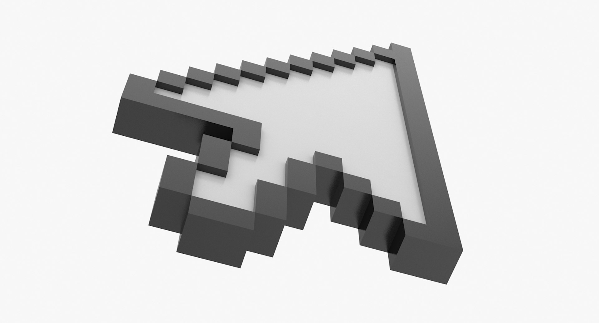 3d Arrow Hand Cursor Model