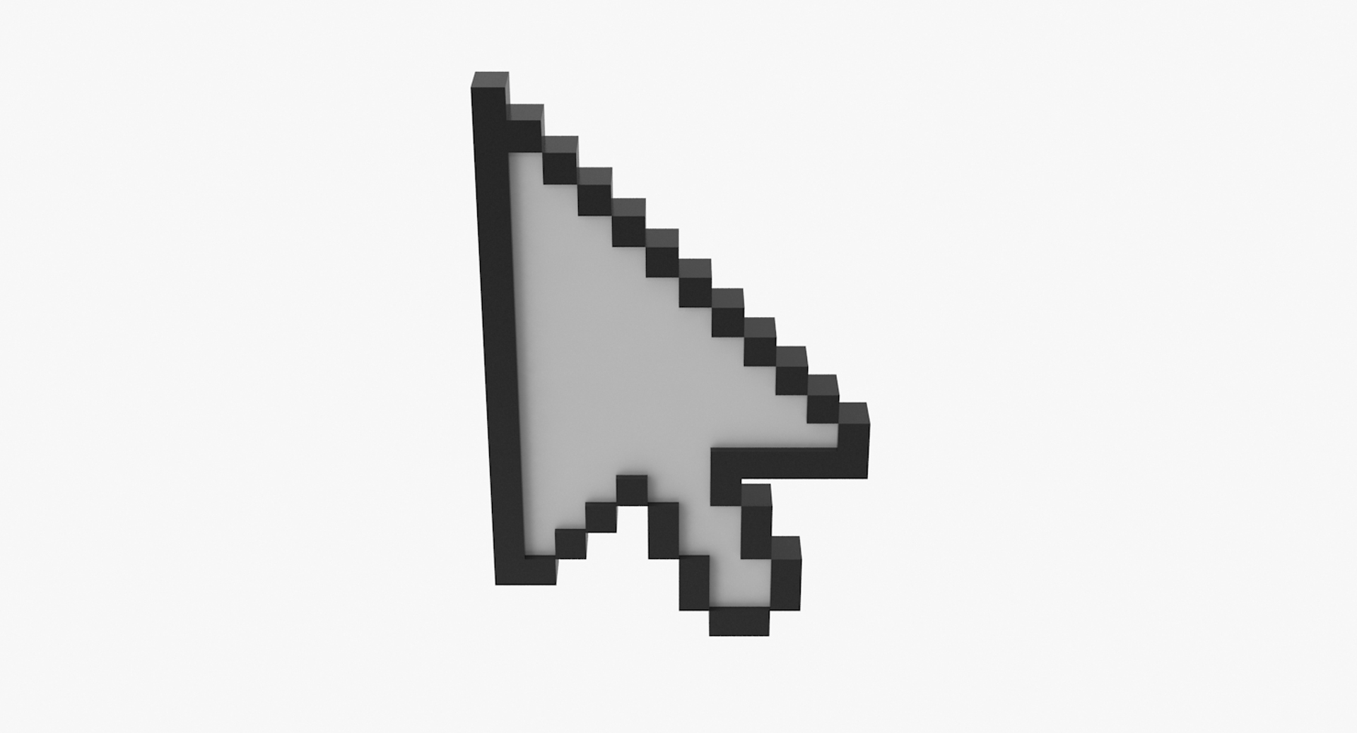 3d Arrow Hand Cursor Model