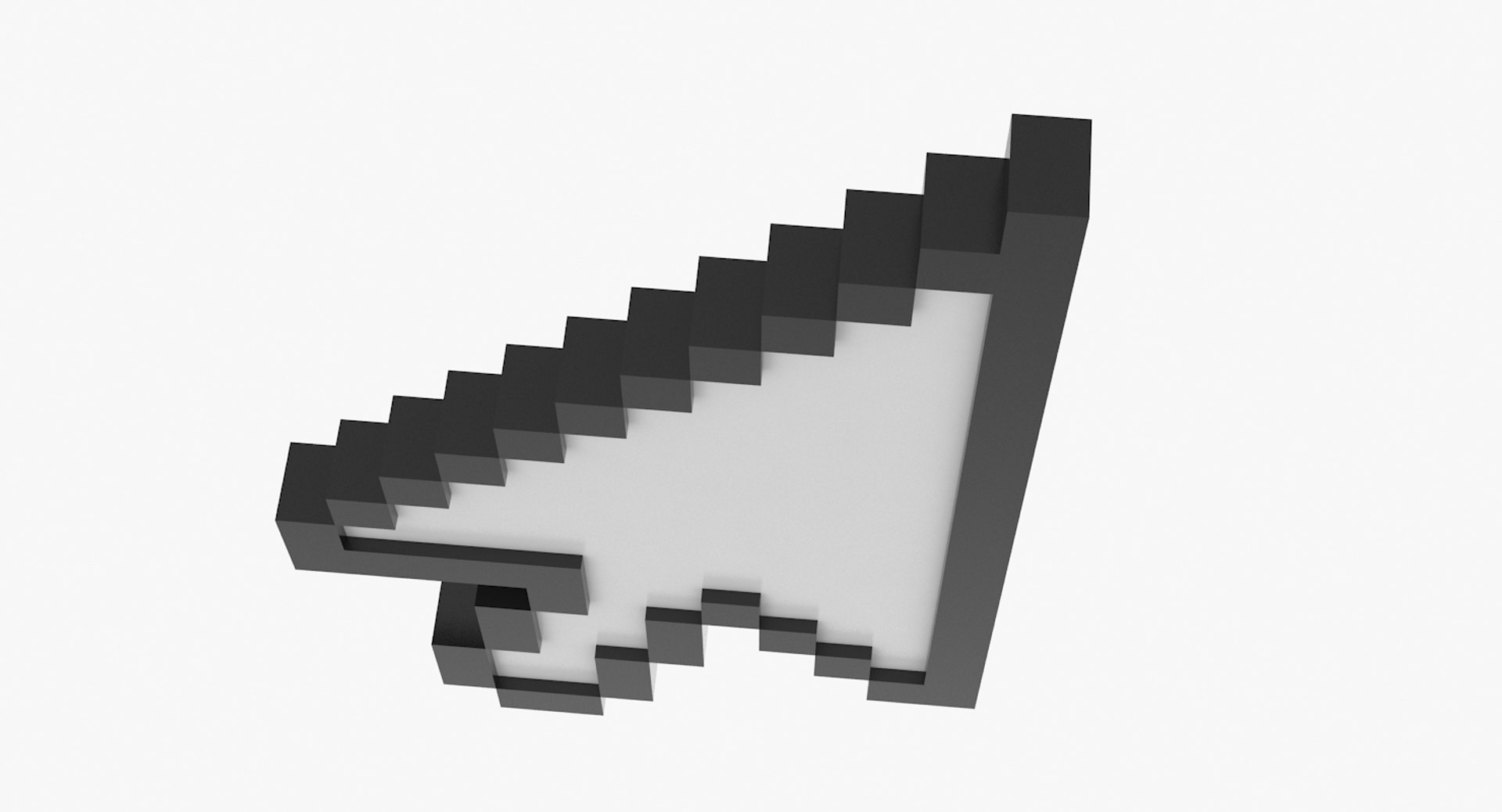 3d Arrow Hand Cursor Model