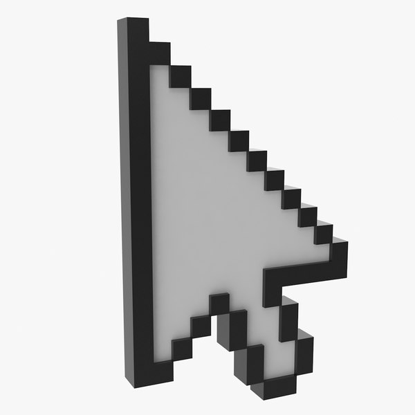 computer mouse cursor obj