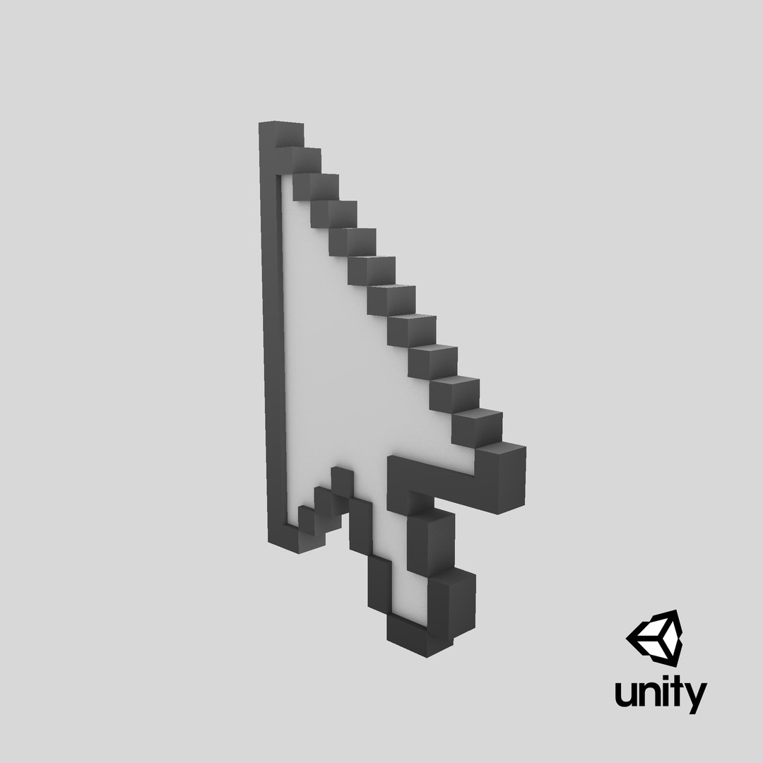 3d Arrow Hand Cursor Model