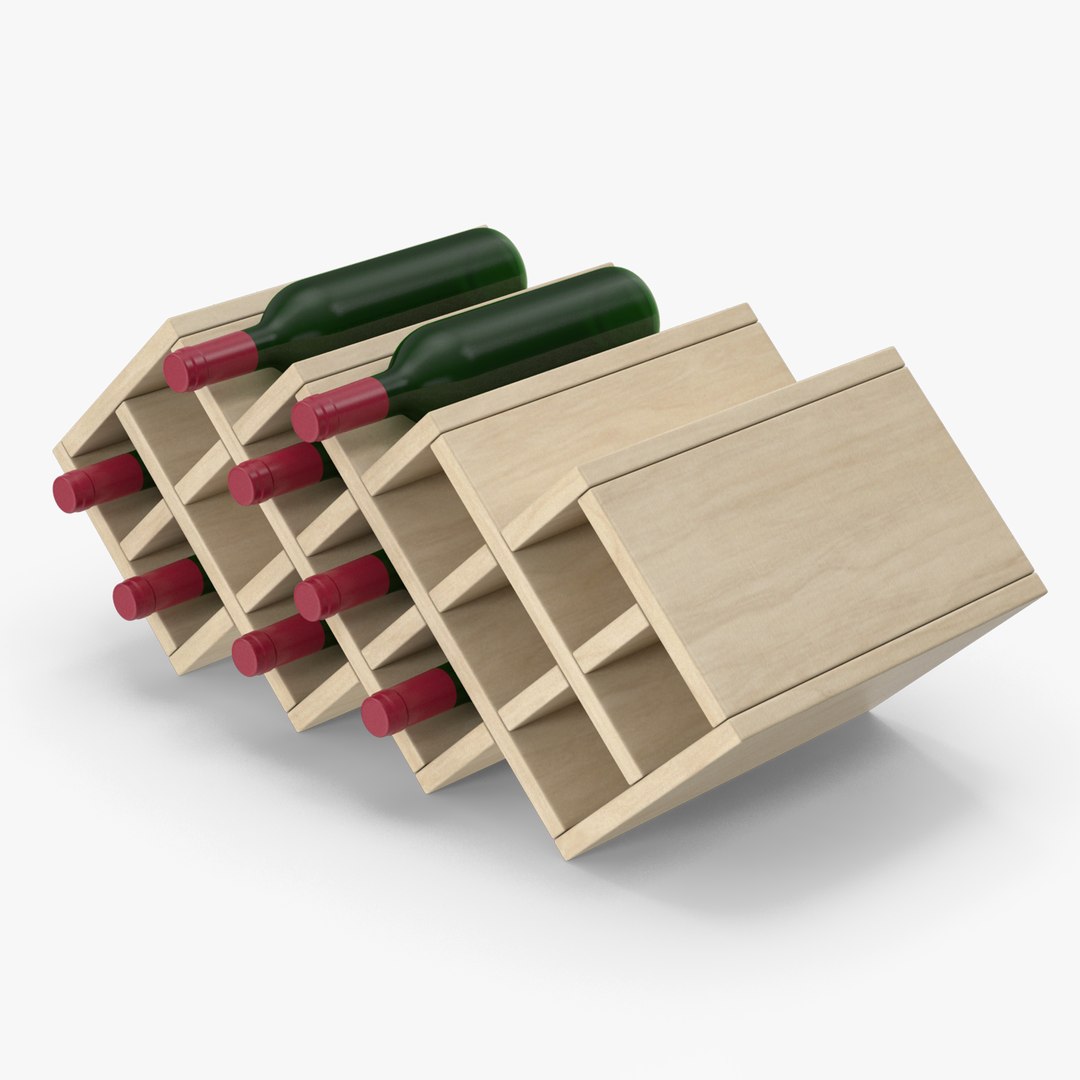 3D Wine Rack Set - TurboSquid 1896302