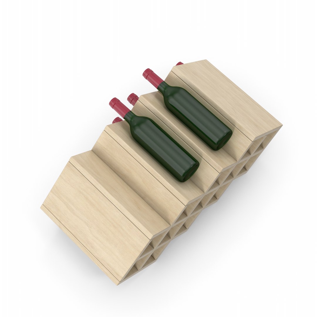 3D Wine Rack Set - TurboSquid 1896302