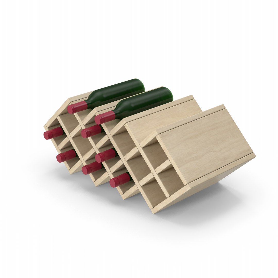 3D Wine Rack Set - TurboSquid 1896302