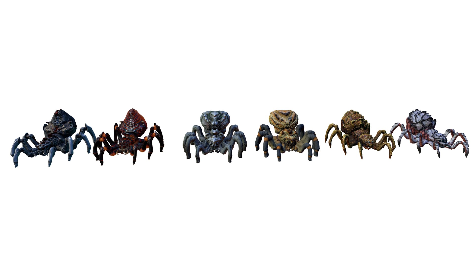 3D Spider Pack Textures With Animation - TurboSquid 2328446