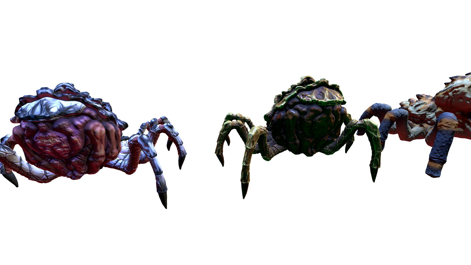3D Spider Pack Textures With Animation - TurboSquid 2328446