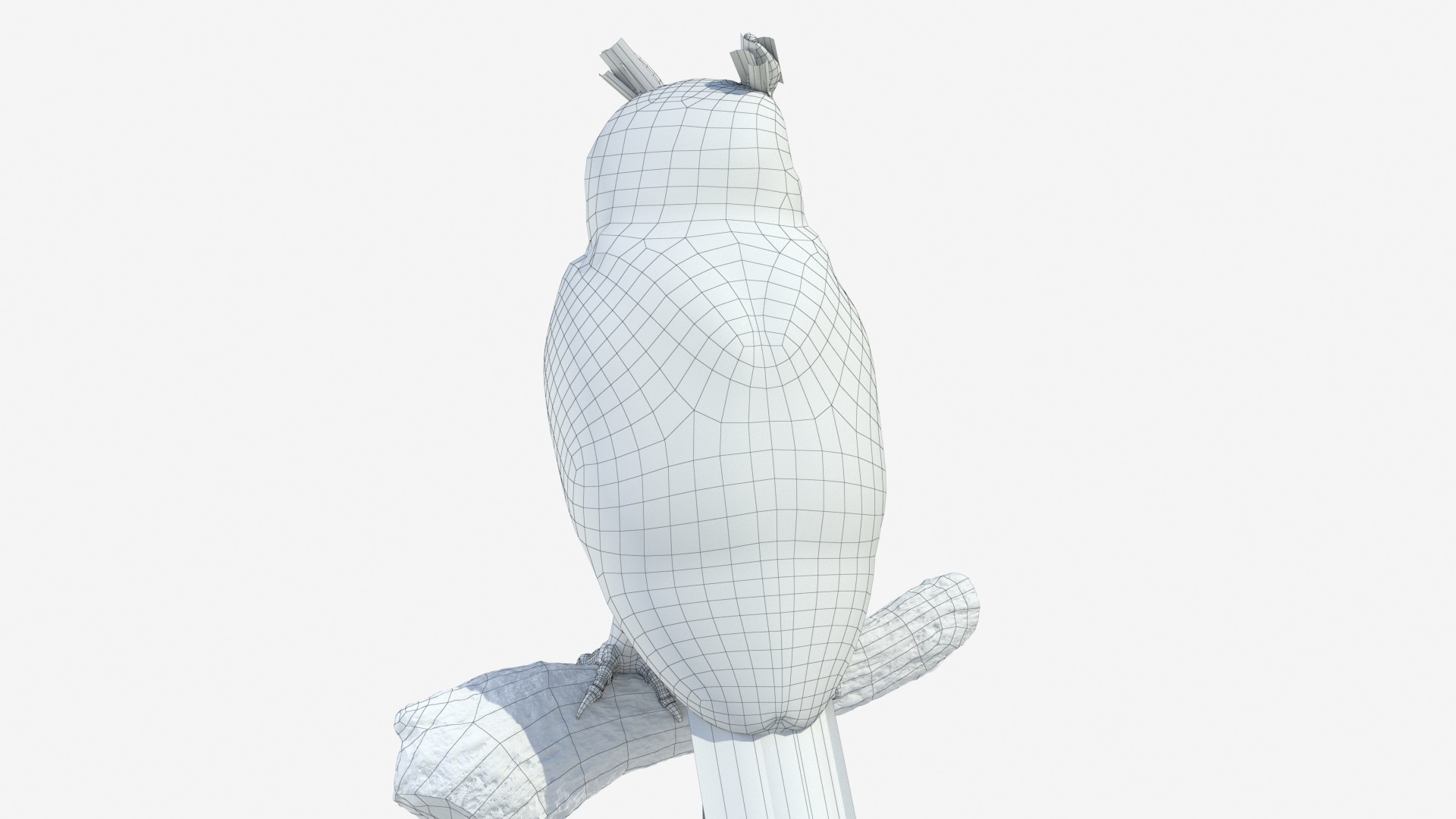 Great Owl Bird 3D Model - TurboSquid 1502361