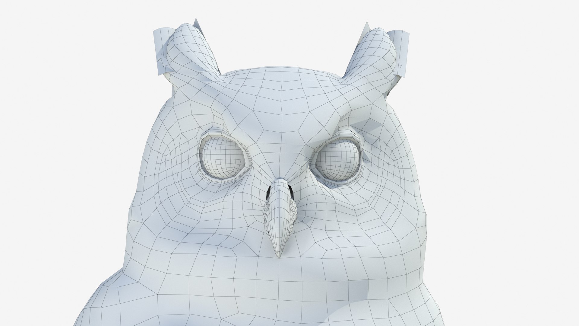 Great Owl Bird 3D Model - TurboSquid 1502361