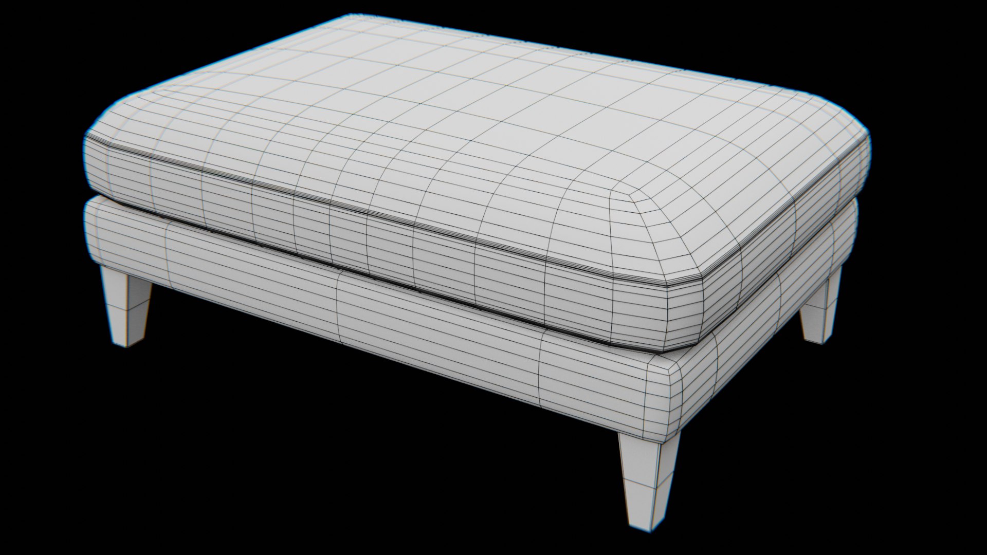 3D Model Chair Ottoman - TurboSquid 1523563