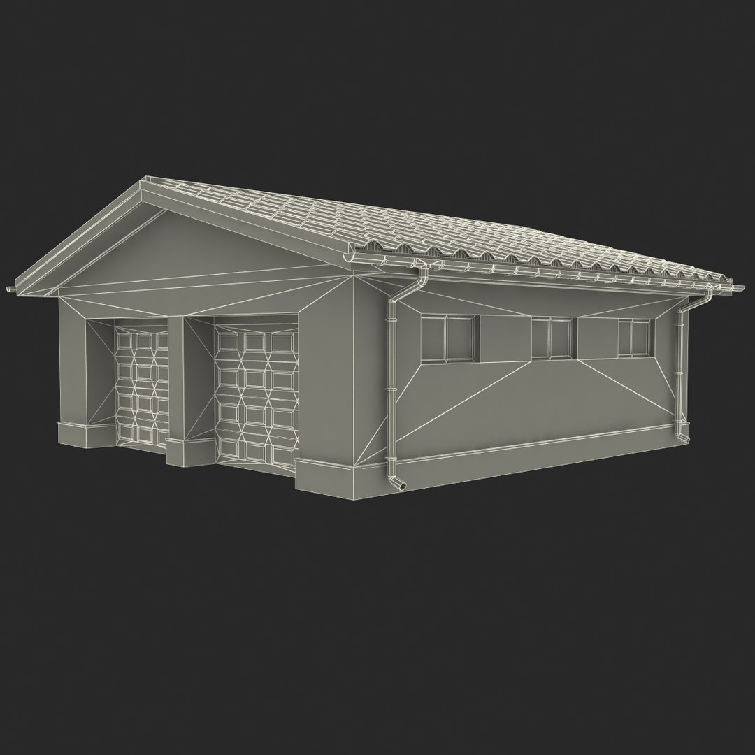 3d garage v2 model