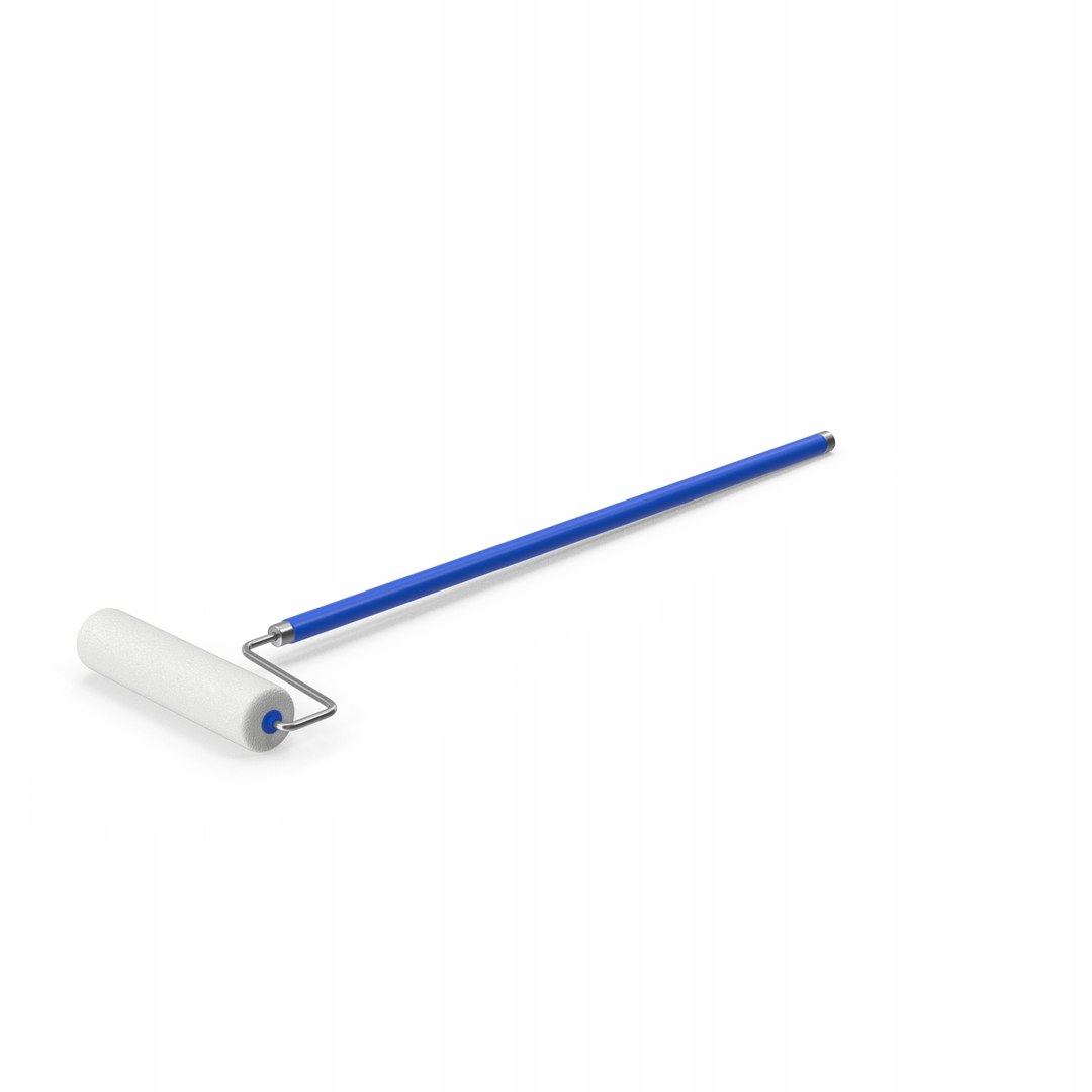 Blue Paint Roller 3D Model - TurboSquid 2351873