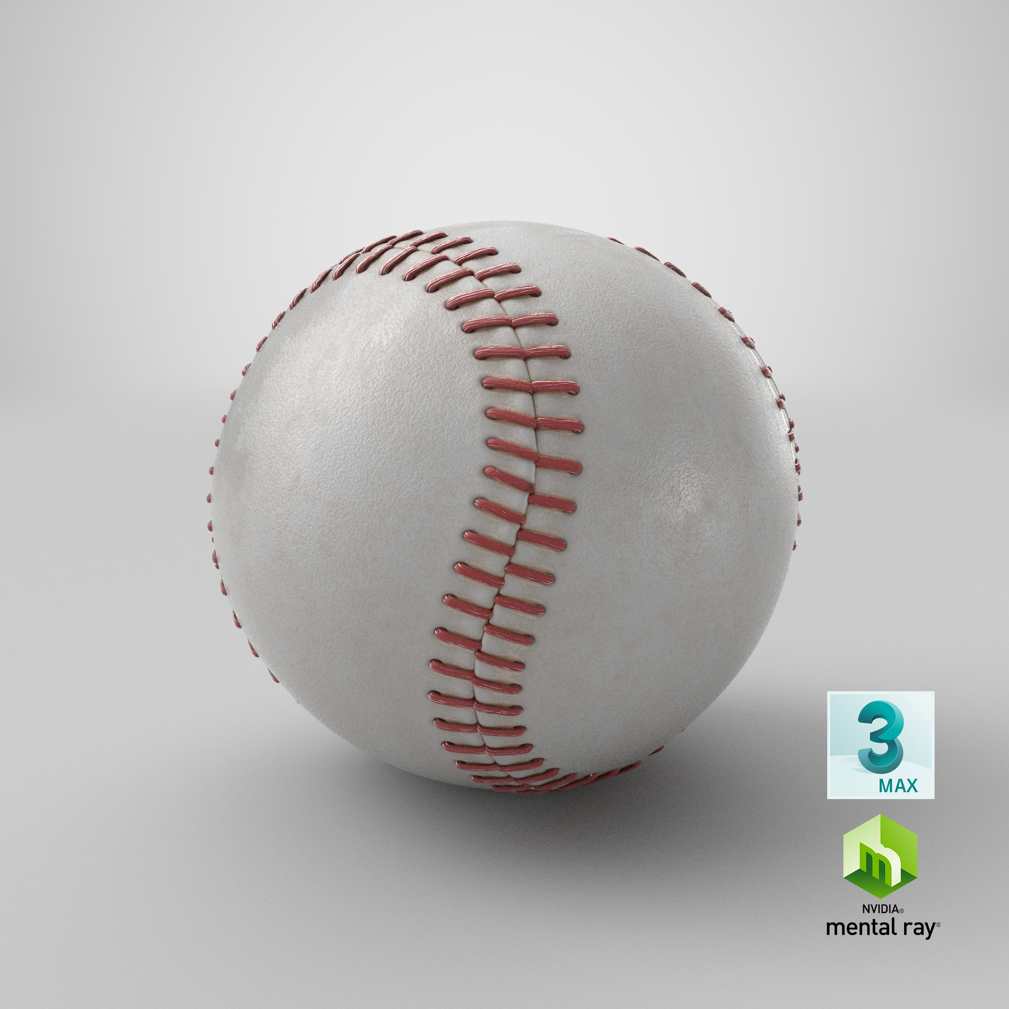3d ball baseball model