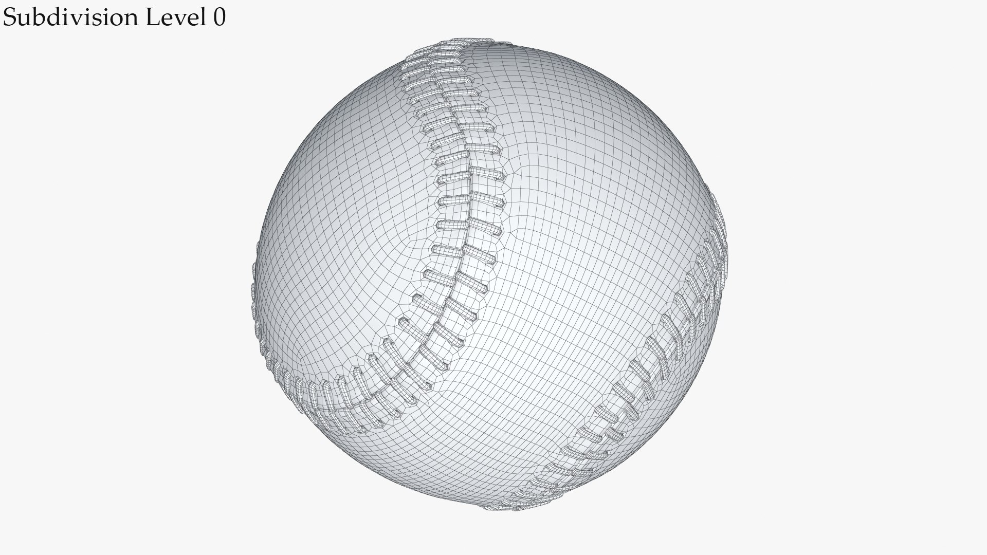 3d ball baseball model