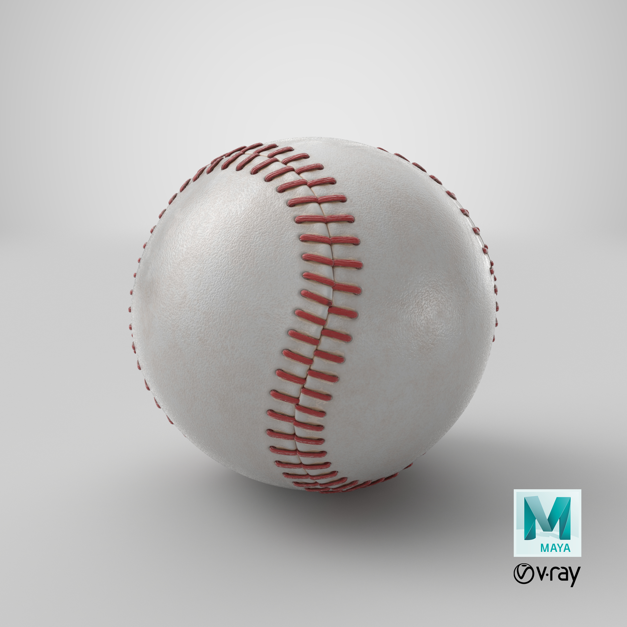 3d ball baseball model